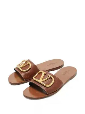 Valentino Garavani Vlogo Leather Sandals