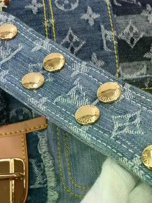 LOUIS VUITTON Monogram Denim Shoulder Bag
