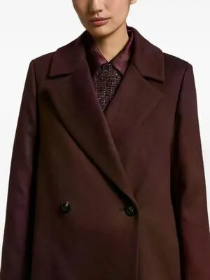 Peserico Double-breasted Belted Coat