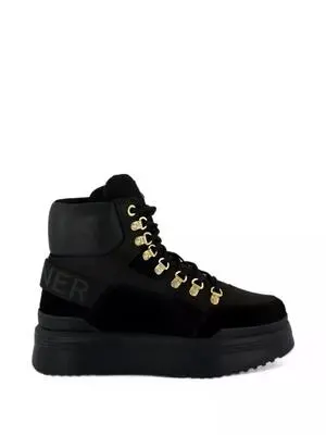 Bogner Logo-tape Platform Ankle Boots