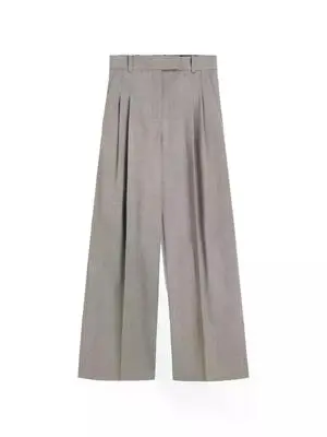 BY MALENE BIRGER Cymbaria Pleat-detail Wide-leg Trousers - Brown