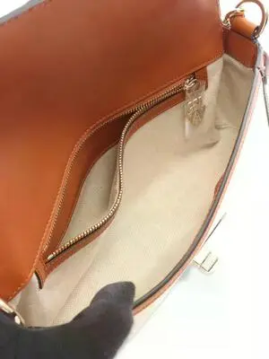 Gucci 2010s Small Luce Leather-trim Shoulder Bag