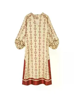 BY MALENE BIRGER Semira Parisian Scarf-print Midi Dress