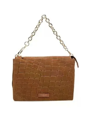 MY BEST BAG FIRENZE Reflex Croco Crocodile-effect Suede Shoulder Bag