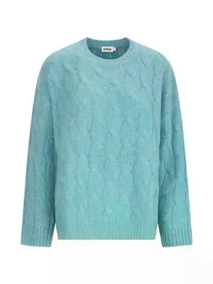 NOTSHY Patzi Cable-knit Cashmere Sweater - Blue