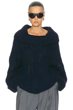LISA YANG Chaqueline Sweater - Navy