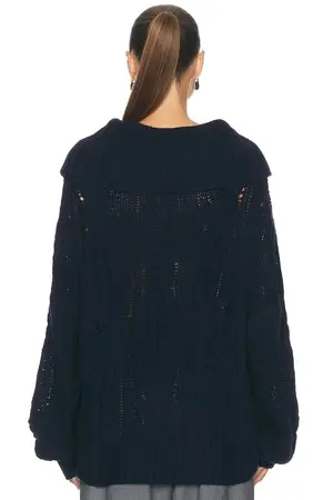 LISA YANG Chaqueline Sweater - Navy