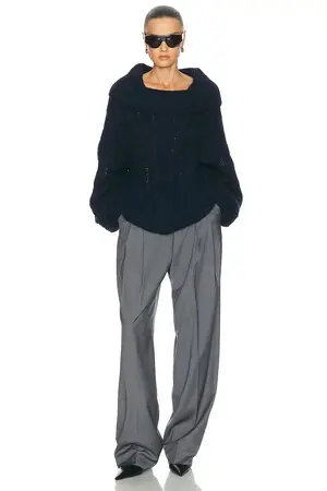 LISA YANG Chaqueline Sweater - Navy