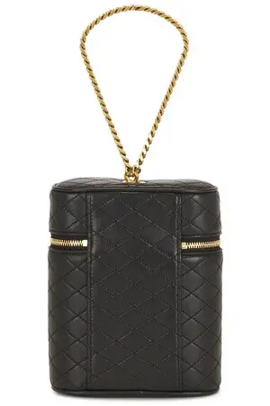 Saint Laurent Gaby Vertical Vanity Bag In Black