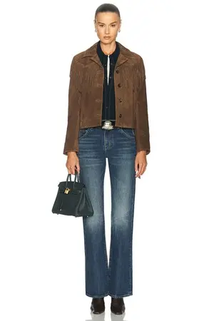 Guest In Residence Cropped Western Shirt
