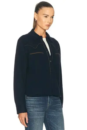 Guest In Residence Cropped Western Shirt