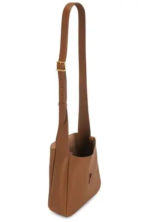Saint Laurent Small Le 5 A 7 Supple Crossbody Bag In Brown