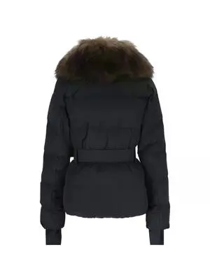 Moncler Sioule Shearling-collar Belted Ski Jacket
