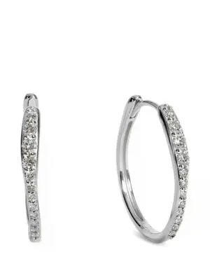 Monica Vinader Riva Pavé-diamond Medium Hoop Earrings