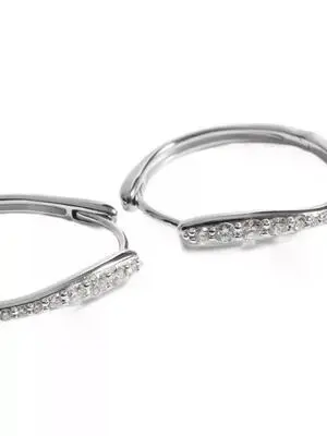 Monica Vinader Riva Pavé-diamond Medium Hoop Earrings