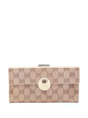 Gucci 2000s Gg Crystal Bi-fold Wallet - Neutrals