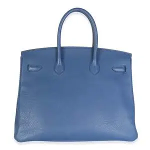 Hermès Bleu Brighton Togo Birkin 35 Phw