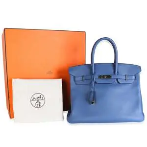 Hermès Bleu Brighton Togo Birkin 35 Phw