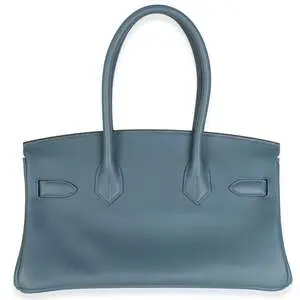 Hermès Bleu Tempete Evercolor Light Shoulder Birkin 29 Phw
