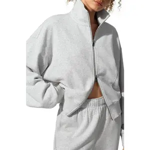 Lilysilk Silk Terry Sweatshirt Ladies Zip-up Light Jacket - Husky