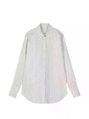 Patrizia Pepe Striped Cotton Shirt - White