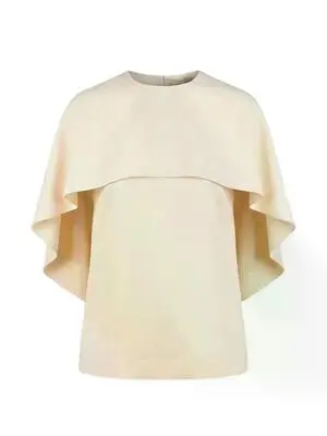 Alberta Ferretti Cape-panel Blouse - Neutrals