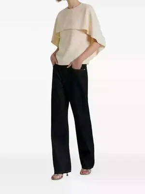 Alberta Ferretti Cape-panel Blouse