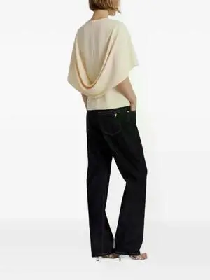 Alberta Ferretti Cape-panel Blouse