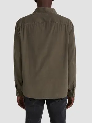 FRAME Micro-cordurory Long-sleeve Overshirt