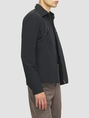 Alexander McQueen Braided Cotton-blend Zip-up Jacket