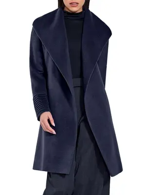 Sentaler Alpaca-blend Shawl Collar Coat