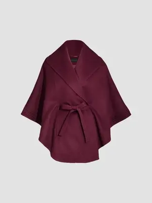Sentaler Belted Alpaca-wool Coat - Cherry Lacquer