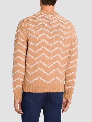 Stefano Ricci Wool Knit Crewneck Sweater