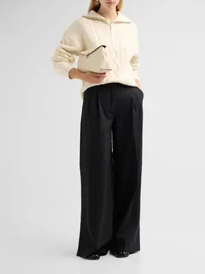 THE GARMENT Como Cable-knit Wool-cashmere Sweater