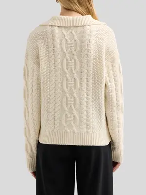 THE GARMENT Como Cable-knit Wool-cashmere Sweater