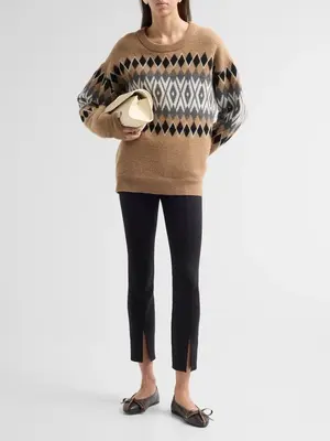 THE GARMENT Faroe Island Argyle Wool-cashmere Sweater