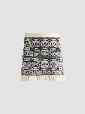 THE GARMENT Faroe Island Wool-cashmere Mini Skirt - Multicolor