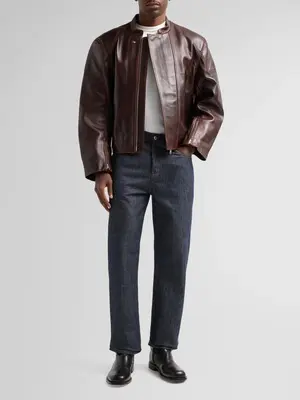 Helmut Lang Leather Moto Jacket
