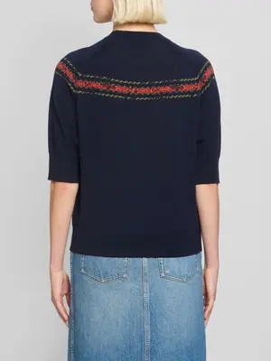 Dries Van Noten Tuano Merino Wool Sweater - Navy