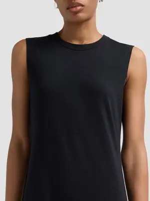 LESET Margo Sleeveless Cotton Maxi Dress