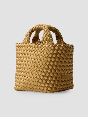 NAGHEDI St. Barths Petit Satin Top Handle Bag - Luce