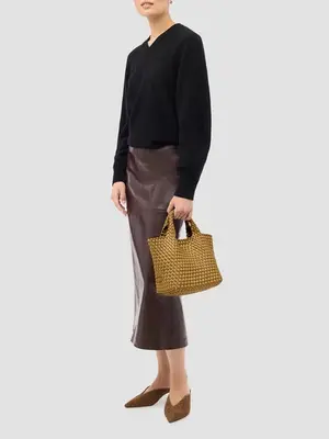 NAGHEDI St. Barths Small Satin Tote Bag - Luce