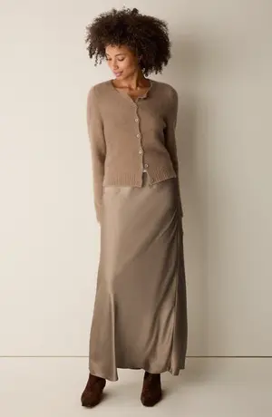 Eileen Fisher Bias Maxi Silk Skirt