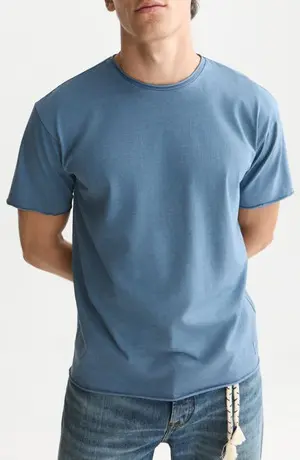 Scotch & Soda Raw Edged Relaxed Fit Organic Cotton T-shirt - Stellar