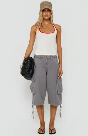 Princess Polly Sugar Talking Contrast Halter Top