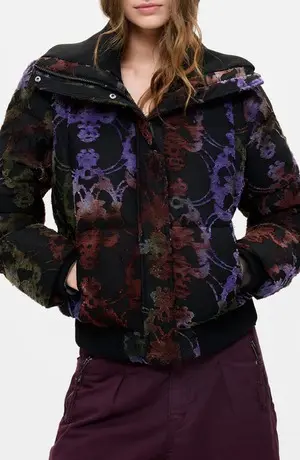 Desigual Short Padded Puffer Coat - Black