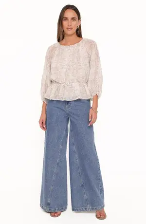 PETAL & PUP Ethelinda Drawcord Waist Top