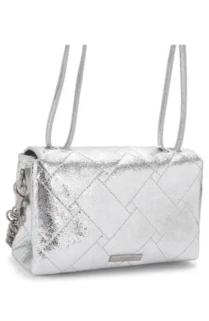 Kurt Geiger Celia Quilted Metalic Leather Shoulder Bag