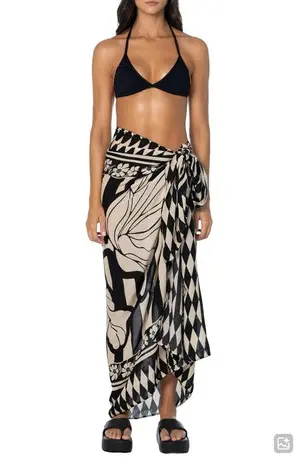 MAAJI Celestial Bloom Isla Pareo - Black