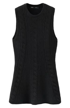 Mango Cable Stitch Sweater Vest
